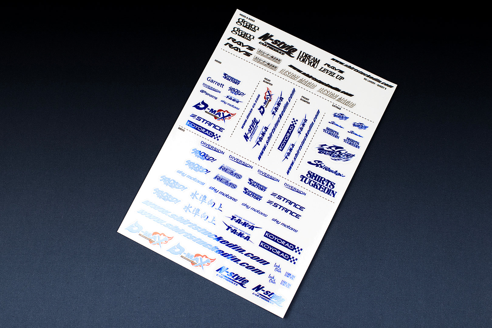 SHIRTSTUCKEDIN 3037 S13 - RC MODEL 1/10 SCALE LIVERY KIT – shirtstuckedin